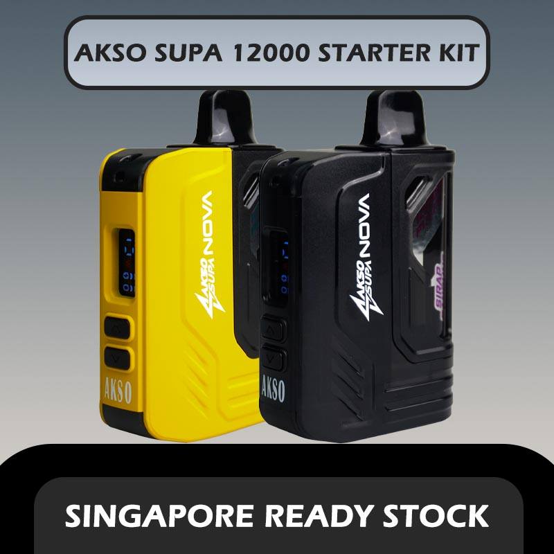 AKSO SUPA PRO & NOVA 12000 STARTER KIT DISPOSABLE | VAPE IN SG – VAPEINSG